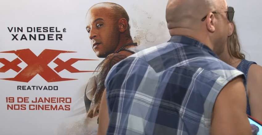 Vin Diesel assedia youtuber brasileira durante entrevista; assista ao vídeo