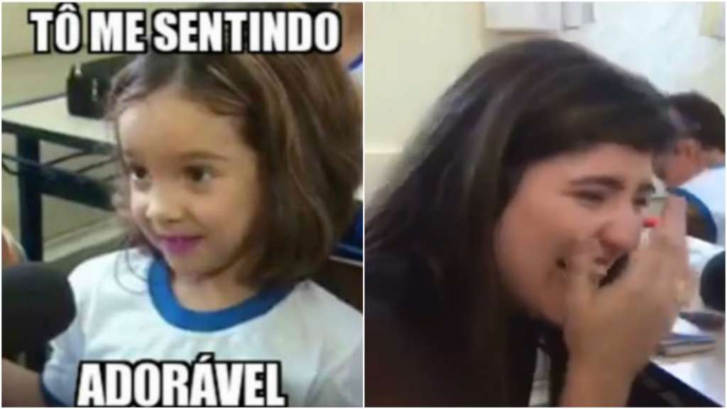 'Me sentindo adorável', diz garota que viralizou na web ao ser entrevistada