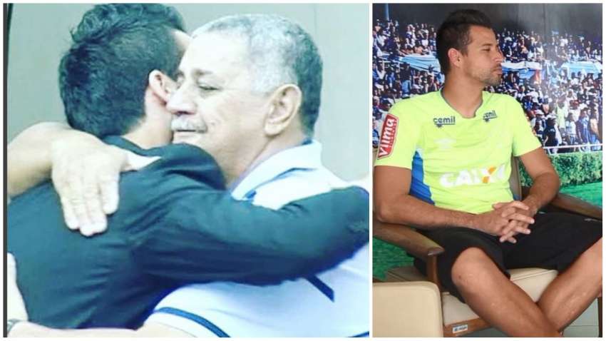 Fábio posta foto com o pai momentos antes da estreia do Cruzeiro na ...