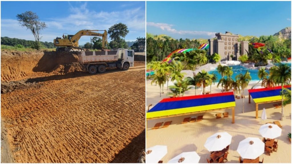 Começam as obras do maior parque aquático de Minas Gerais