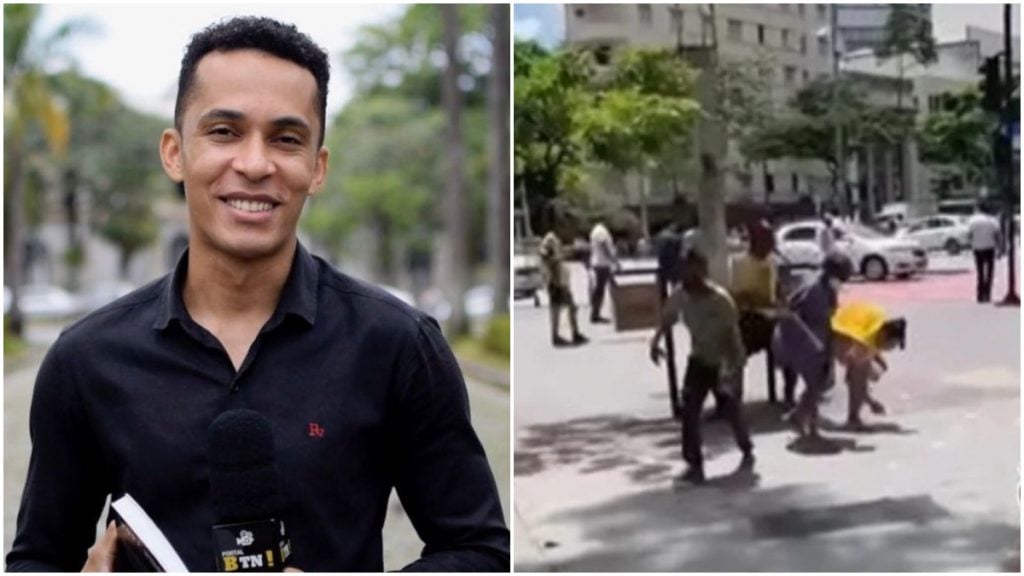 Conheça o homem que jogou dinheiro para o alto na Praça Sete