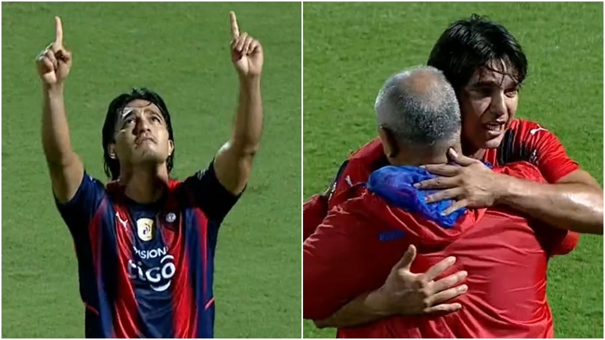 Ex-Cruzeiro, Marcelo Moreno faz primeiro gol pelo Cerro e chora pelo pai