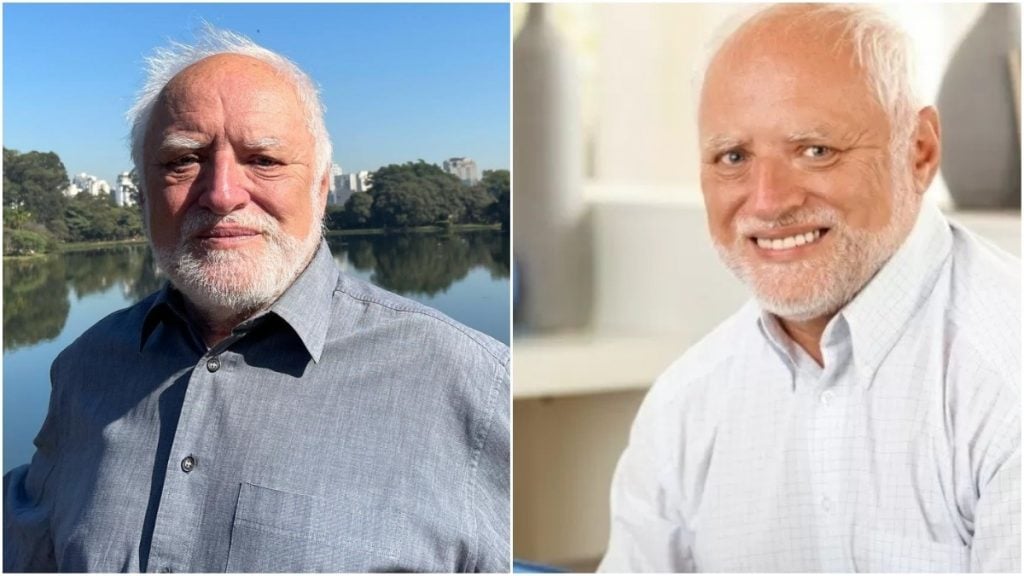'Chorrindo': idoso que deu vida ao meme rindo 'nervoso' visita o Brasil