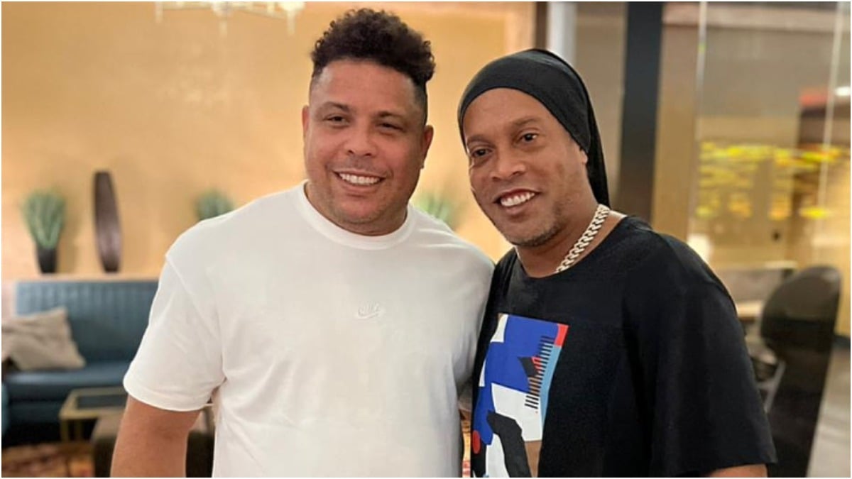 Ronaldo e Ronaldinho surgem juntos em fotos e web comemora