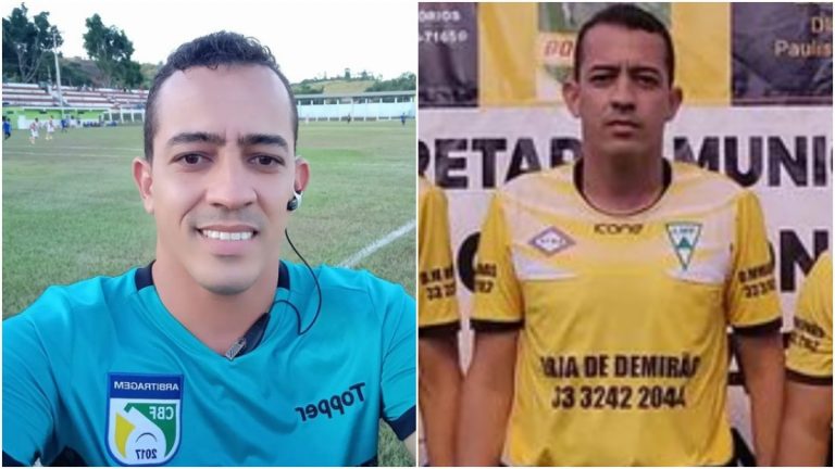 Árbitro é agredido por jogador com voadora durante partida
