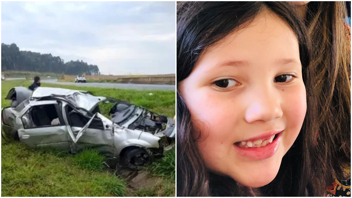 Menina de 10 anos morre em grave acidente a caminho de velório