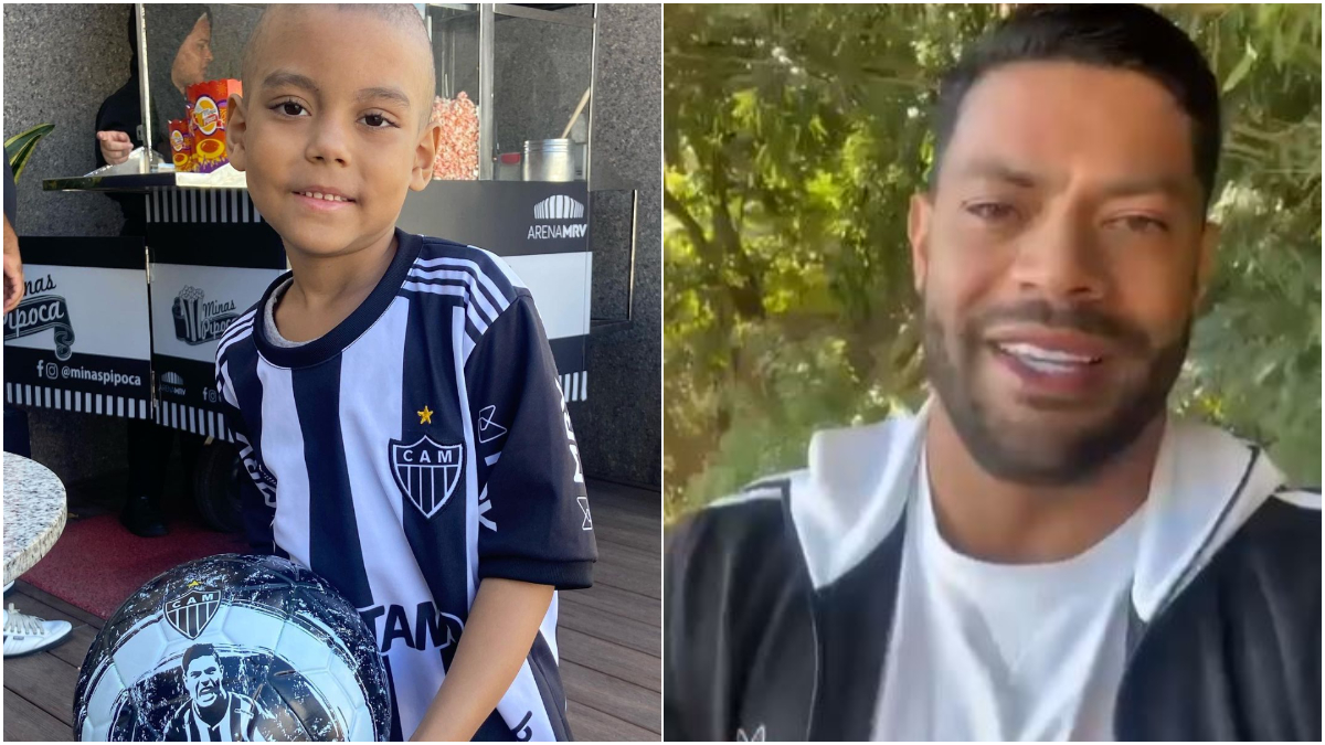 Atleticano de 7 anos que luta contra o câncer recebe apoio de Hulk