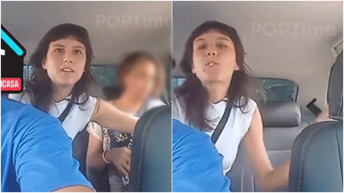 Mulher cospe em motorista de Uber após discussão sobre troco