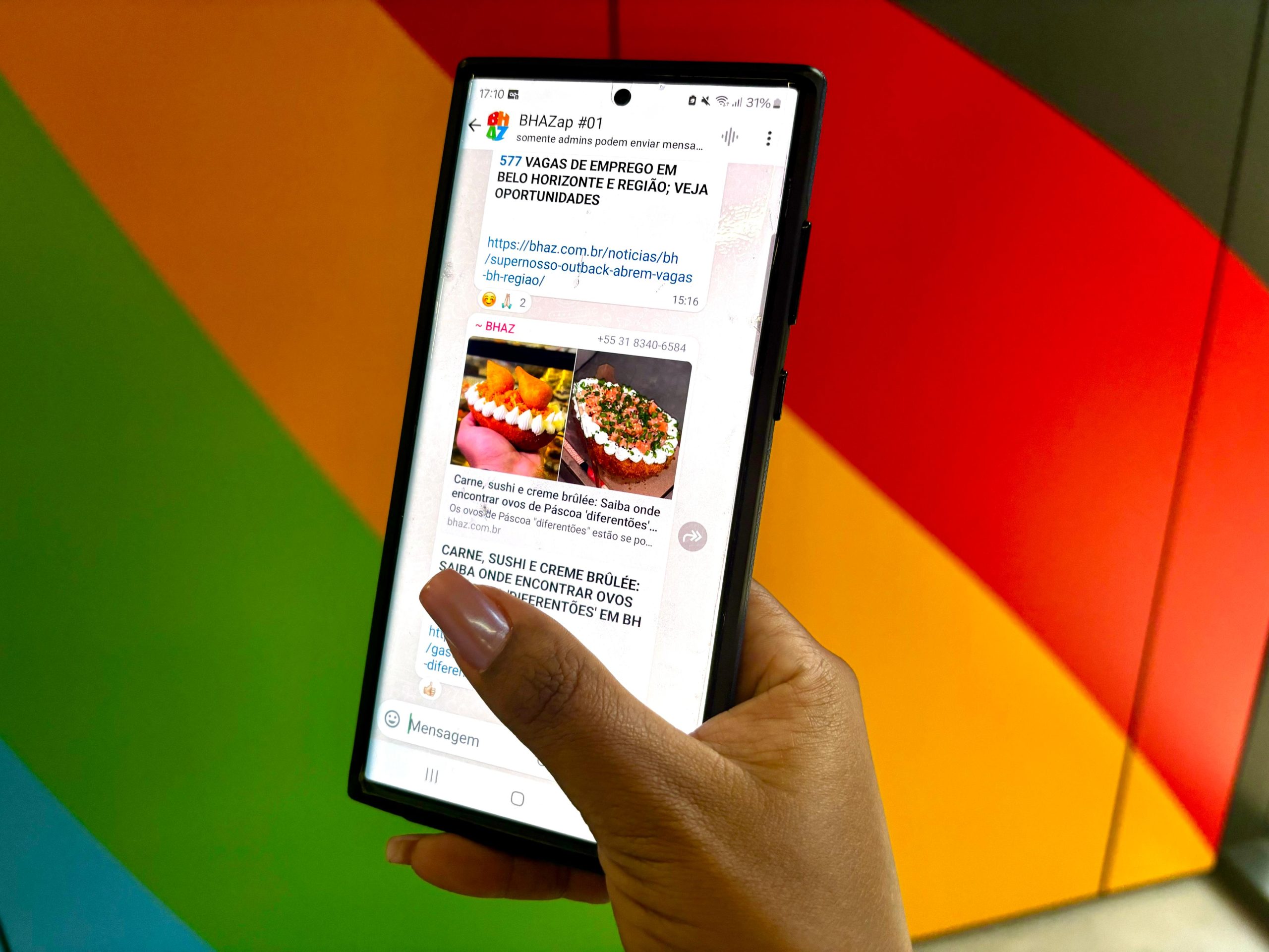 Participe do grupo de WhatsApp do BHAZ e receba notícias em primeira mão