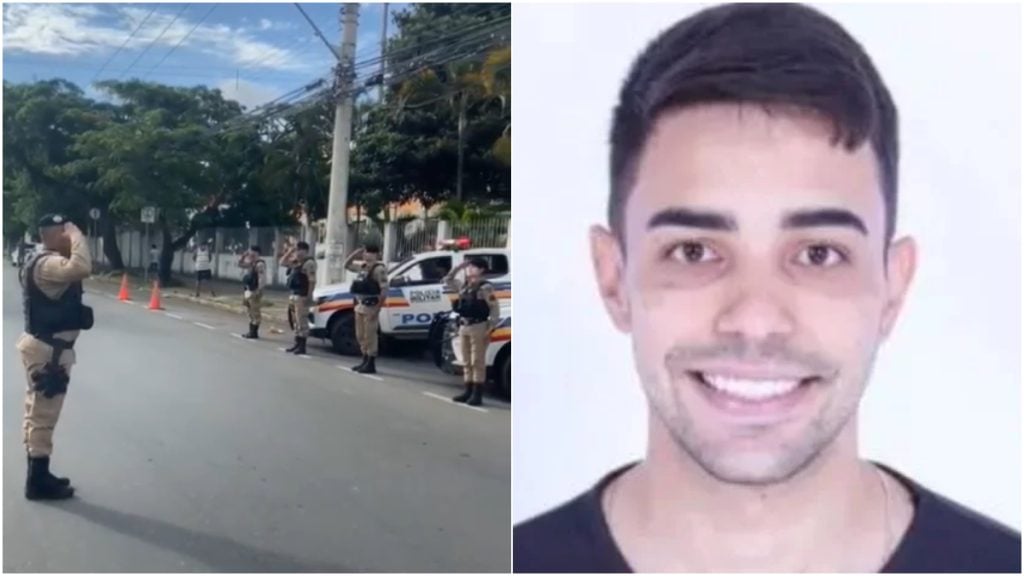 Policiais militares prestam homenagem a sargento baleado em BH