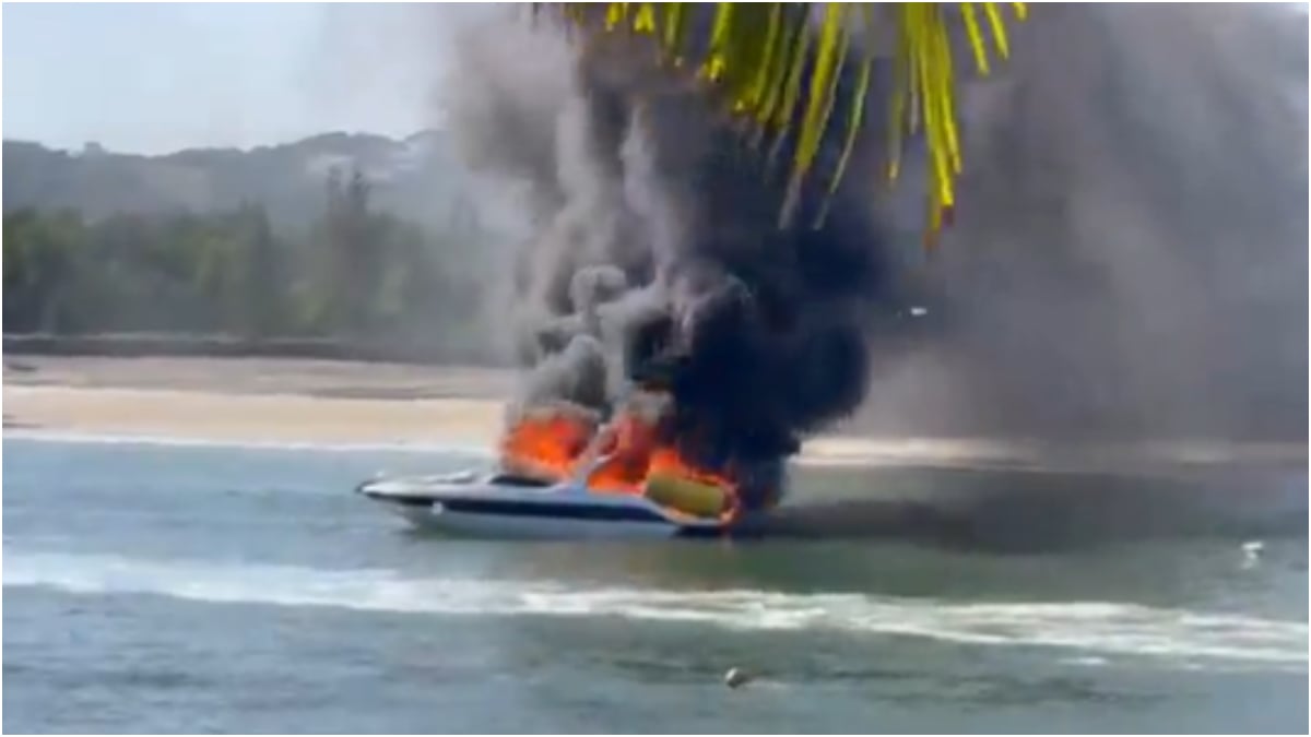 Lancha explode e deixa seis pessoas feridas em Cabo Frio; família é de BH