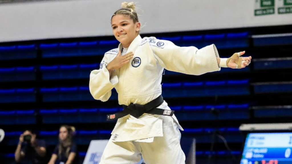 Larissa Pimenta, do judô, conquista a segunda medalha do Brasil