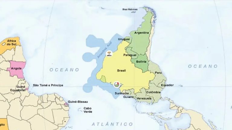 IBGE lança mapa-múndi invertido, com o Sul no topo