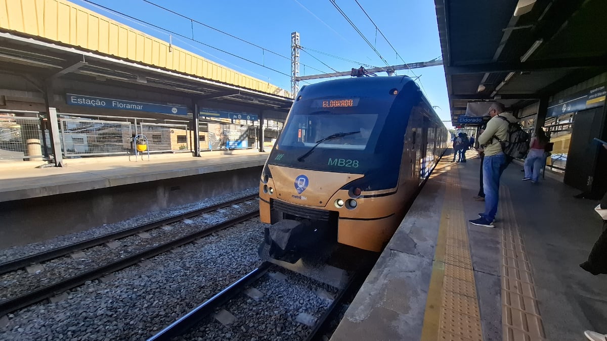 Metrô BH opera com intervalos maiores e baldeação; saiba mais