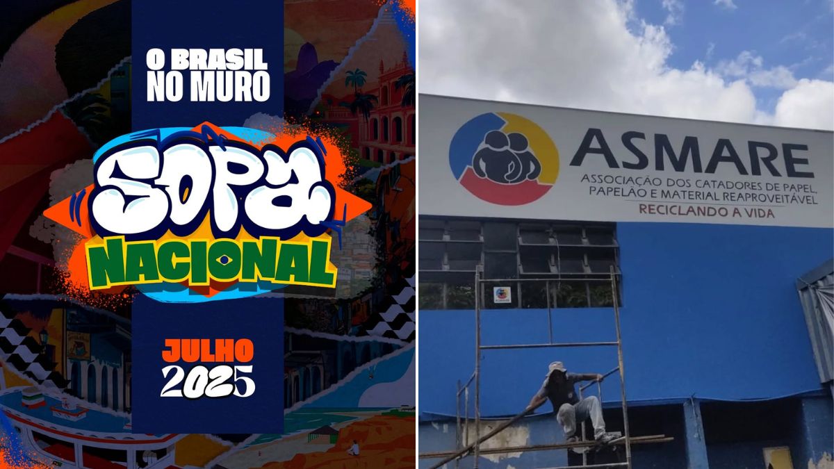 O ASMARE recebe graffiti da 2ª edição do Sopa Nacional