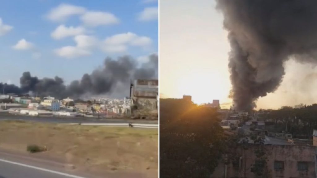 Nuvem de fumaça assusta moradores da Grande BH