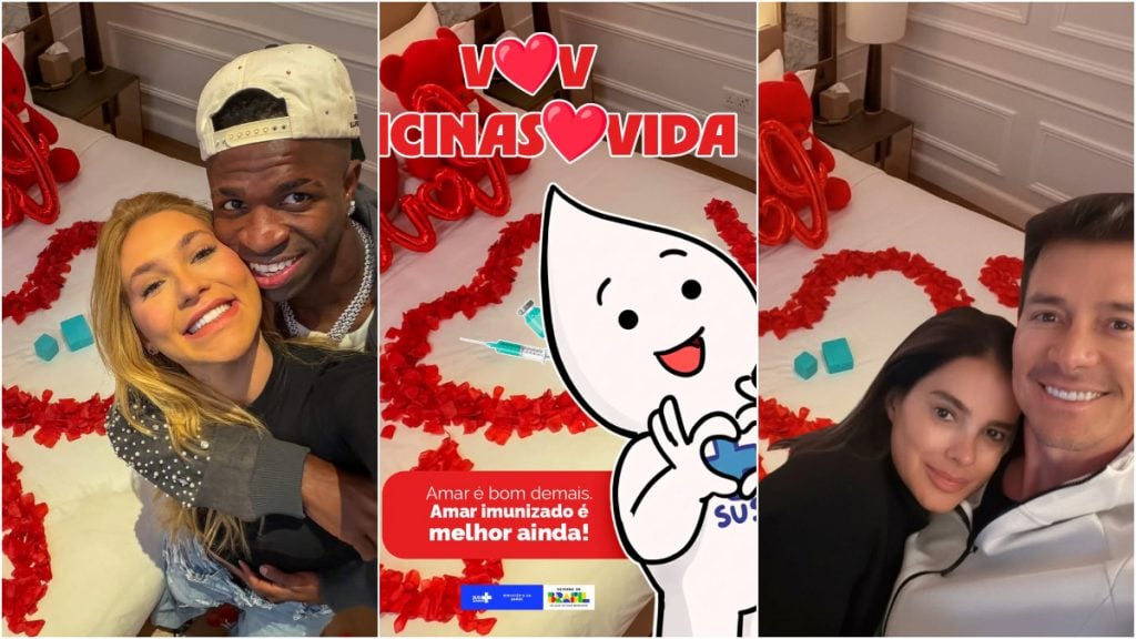 Pedido de namoro de Virgínia e Vini Jr. vira meme nas redes